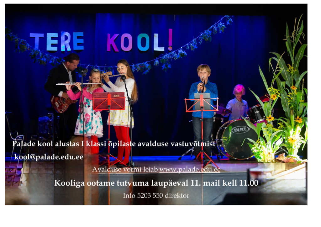 Alustasime õpilaste vastuvõttu 2024/2025 õppeaastaks. Kooliga ootame ...